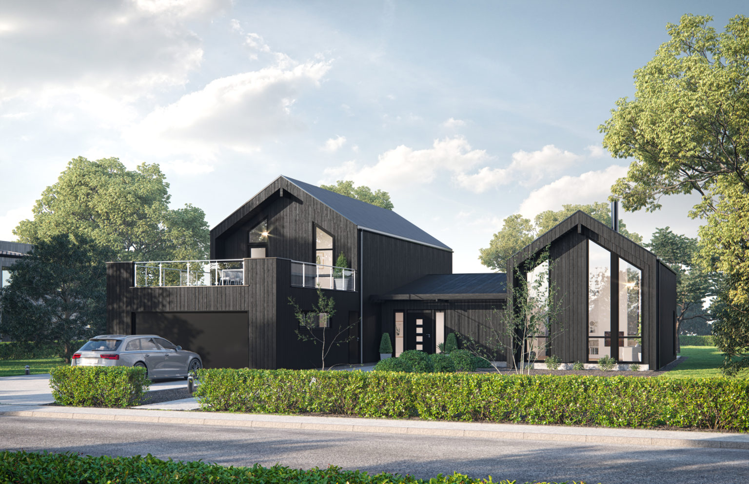 Moderne hus Kongsberg med atrium - Berge Hus